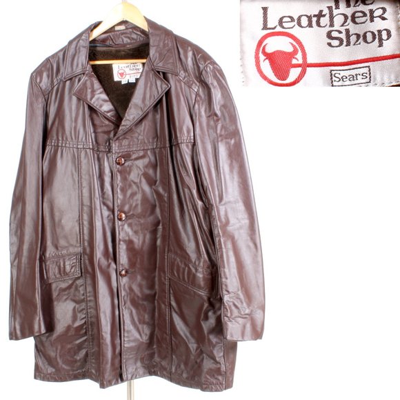 Sears | Jackets & Coats | Mens 46 X Tall Vintage 7s Sears Oxblood ...